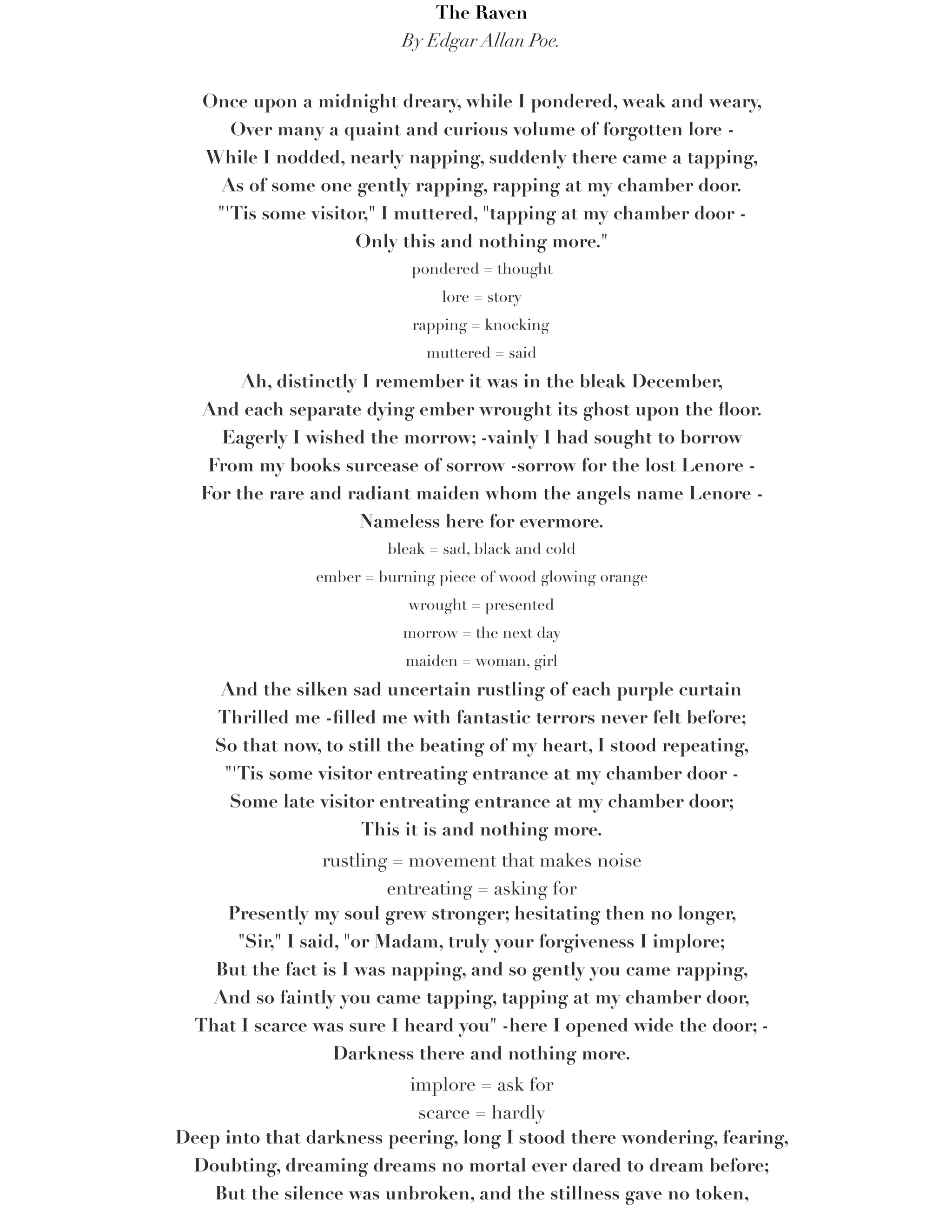 The Raven | PDF