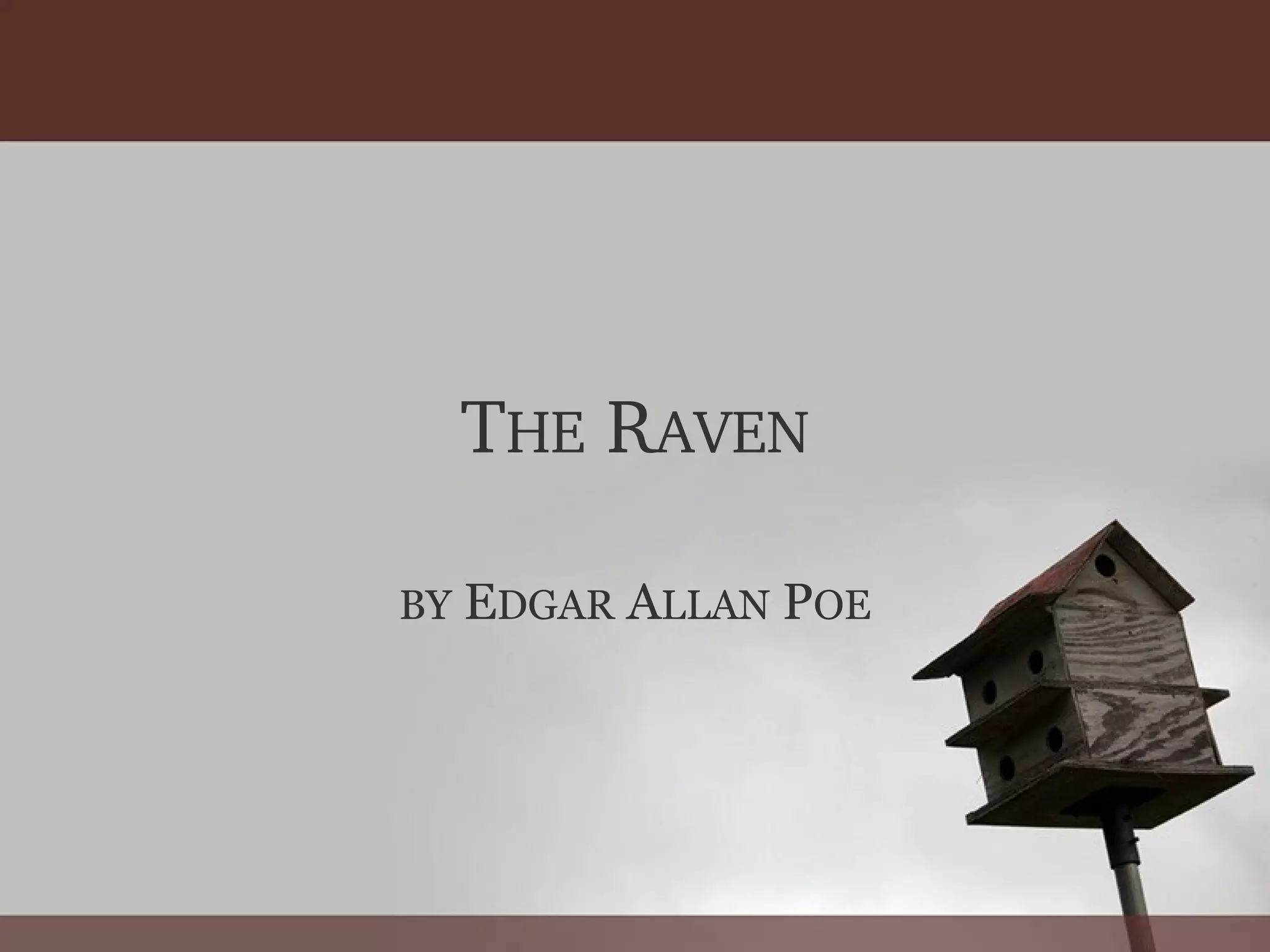 The raven edgar allan poe | PPT