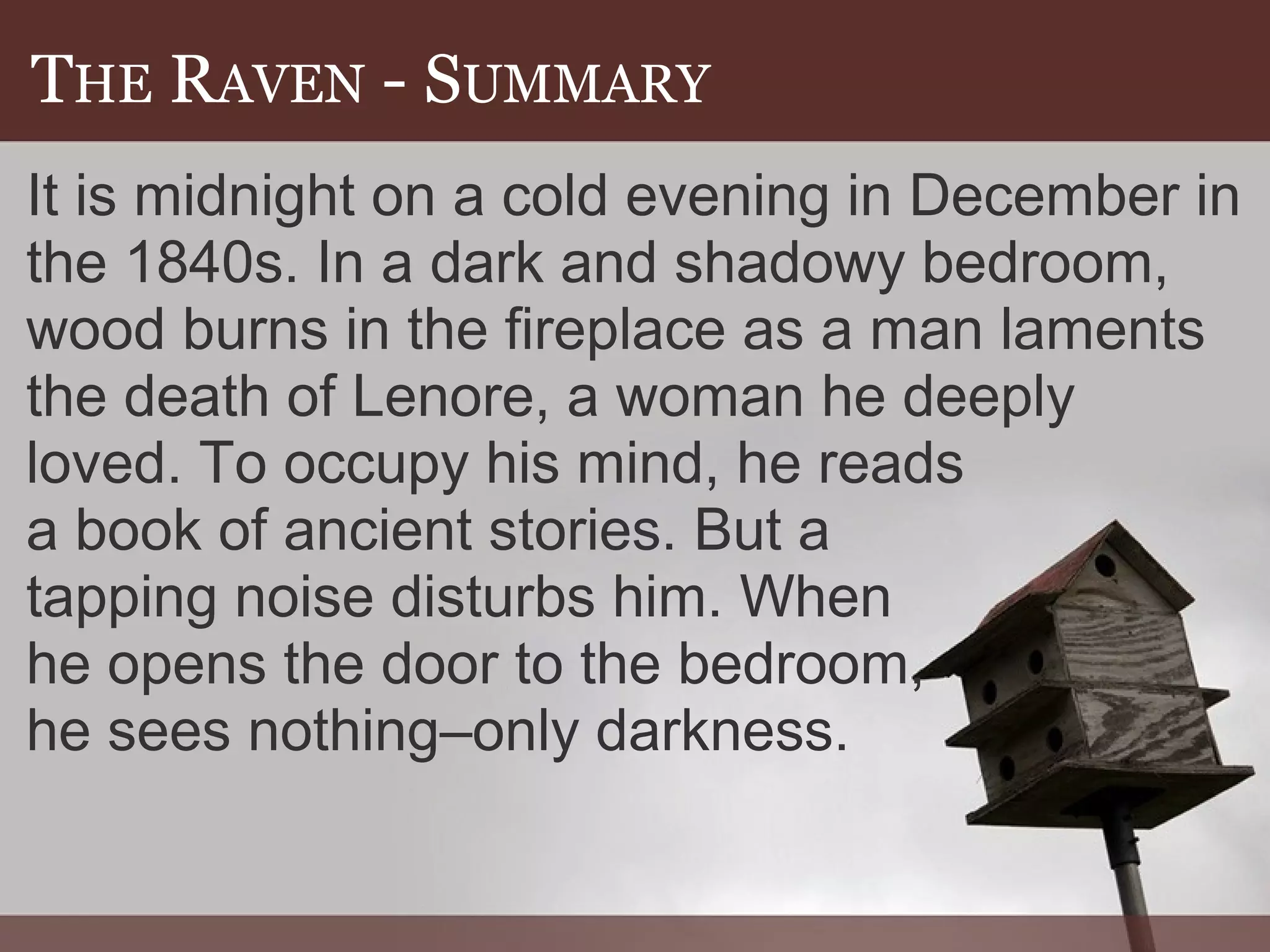 The raven edgar allan poe | PPT