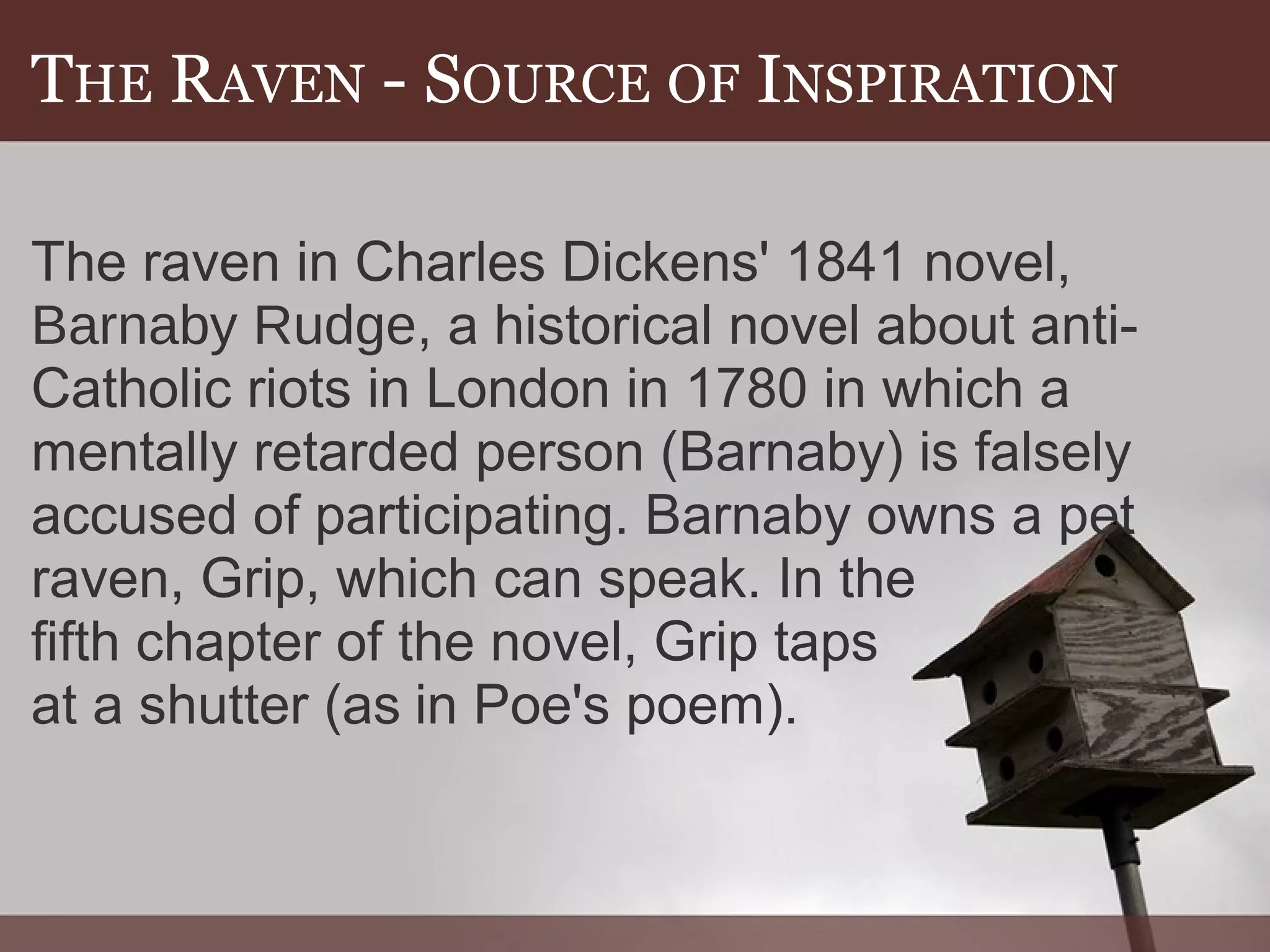 The raven edgar allan poe | PPT