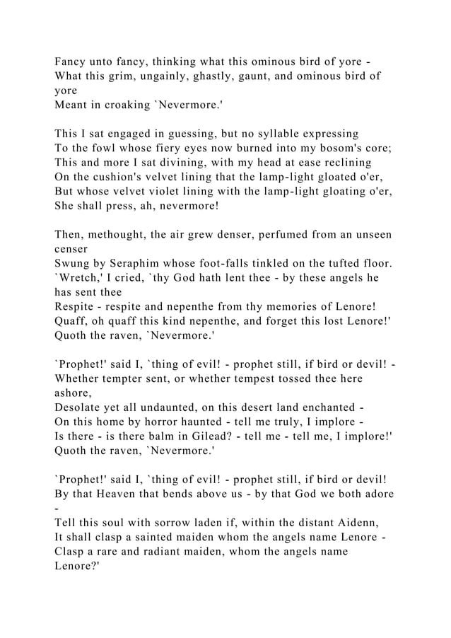 The Raven by Edgar Allen PoeDirection Read and annotate The R.docx