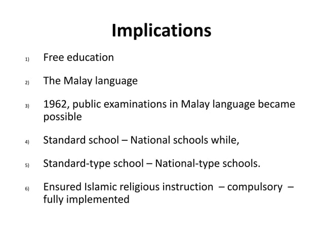 The Razak, Rahman Talib & The Educational Act Reports | PPTX