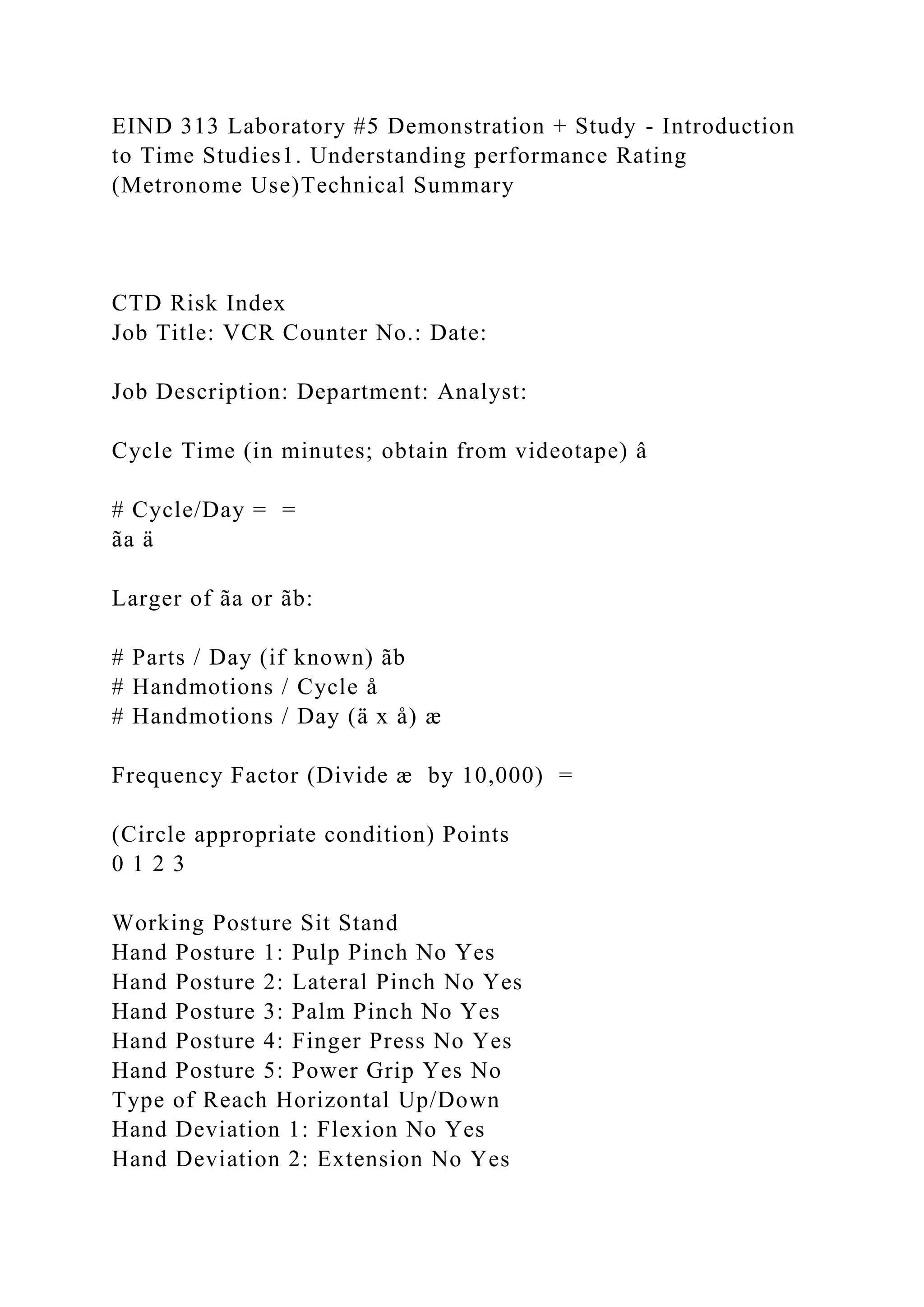 Therblig Analysis Checklist - Page 1 of 2THERBLIG ANALYSI.docx