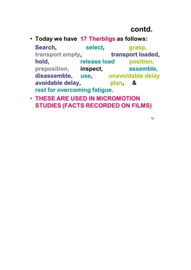 Therbligs details | DOCX | Shaving | Personal Care