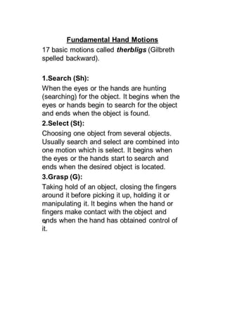 Therbligs details | DOCX