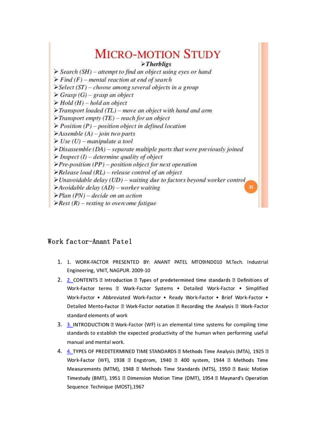 Therbligs details | DOCX | Shaving | Personal Care