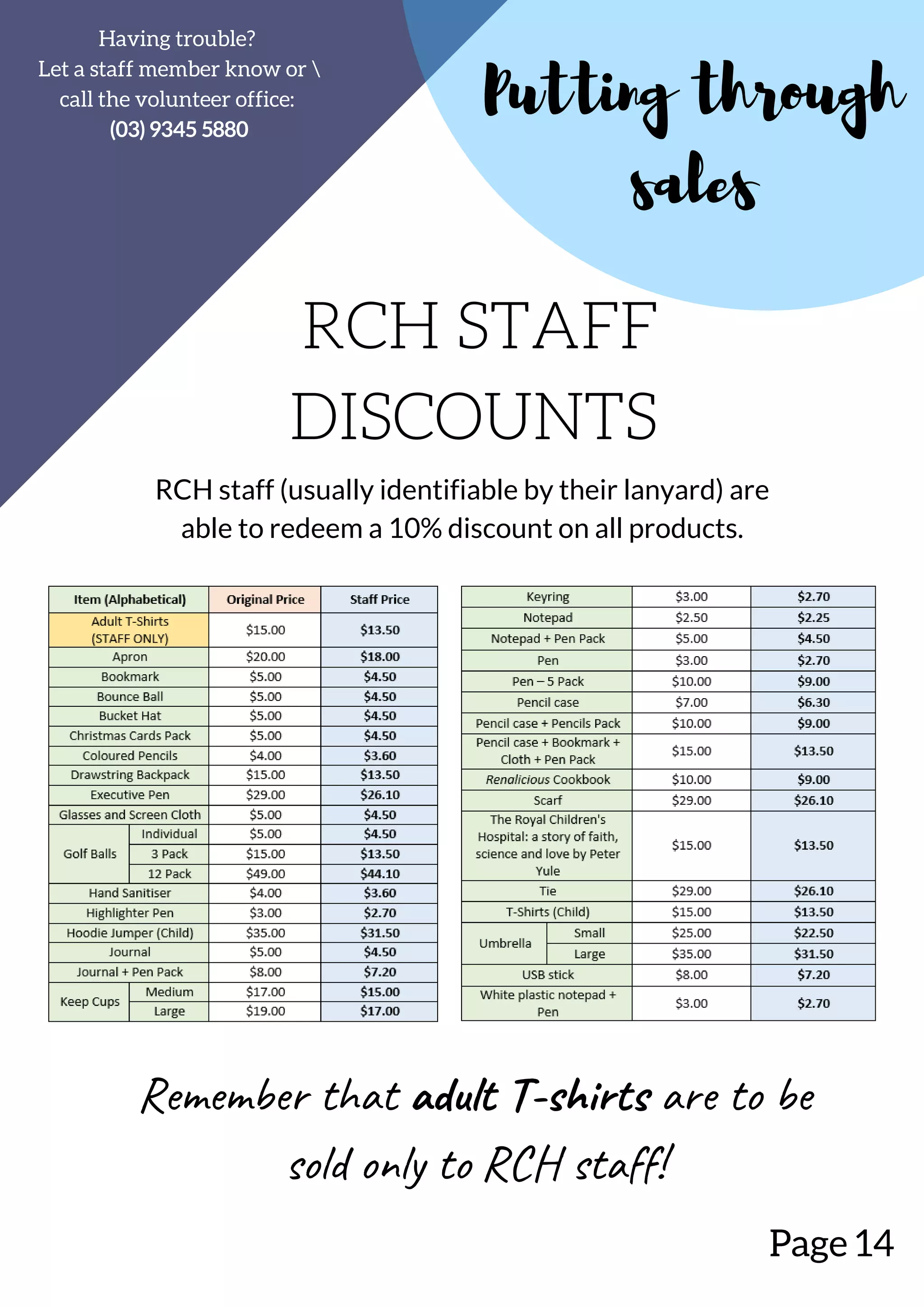 The RCH Stall Guide 2019 | PDF