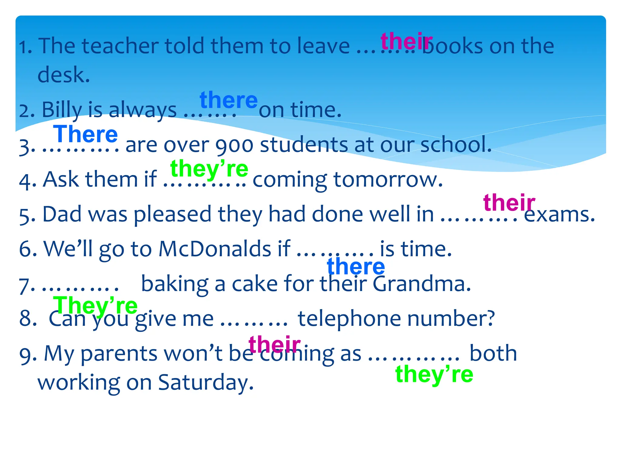 Grammar to learn..there-their-theyre.ppt