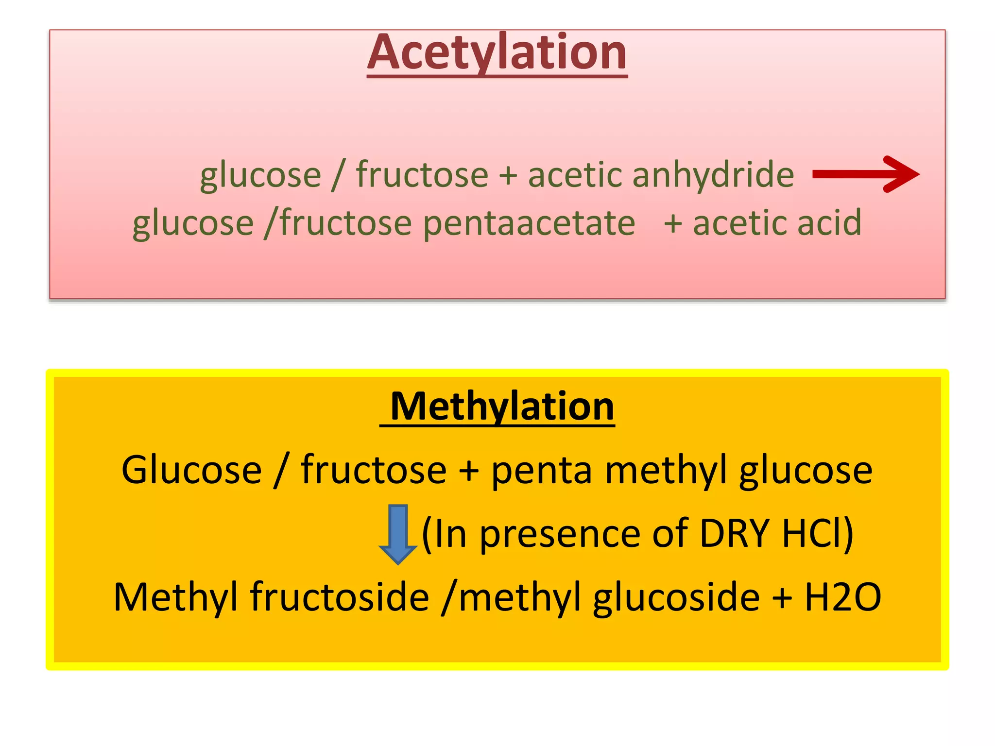 The reactions of carbohydrates | PPTX