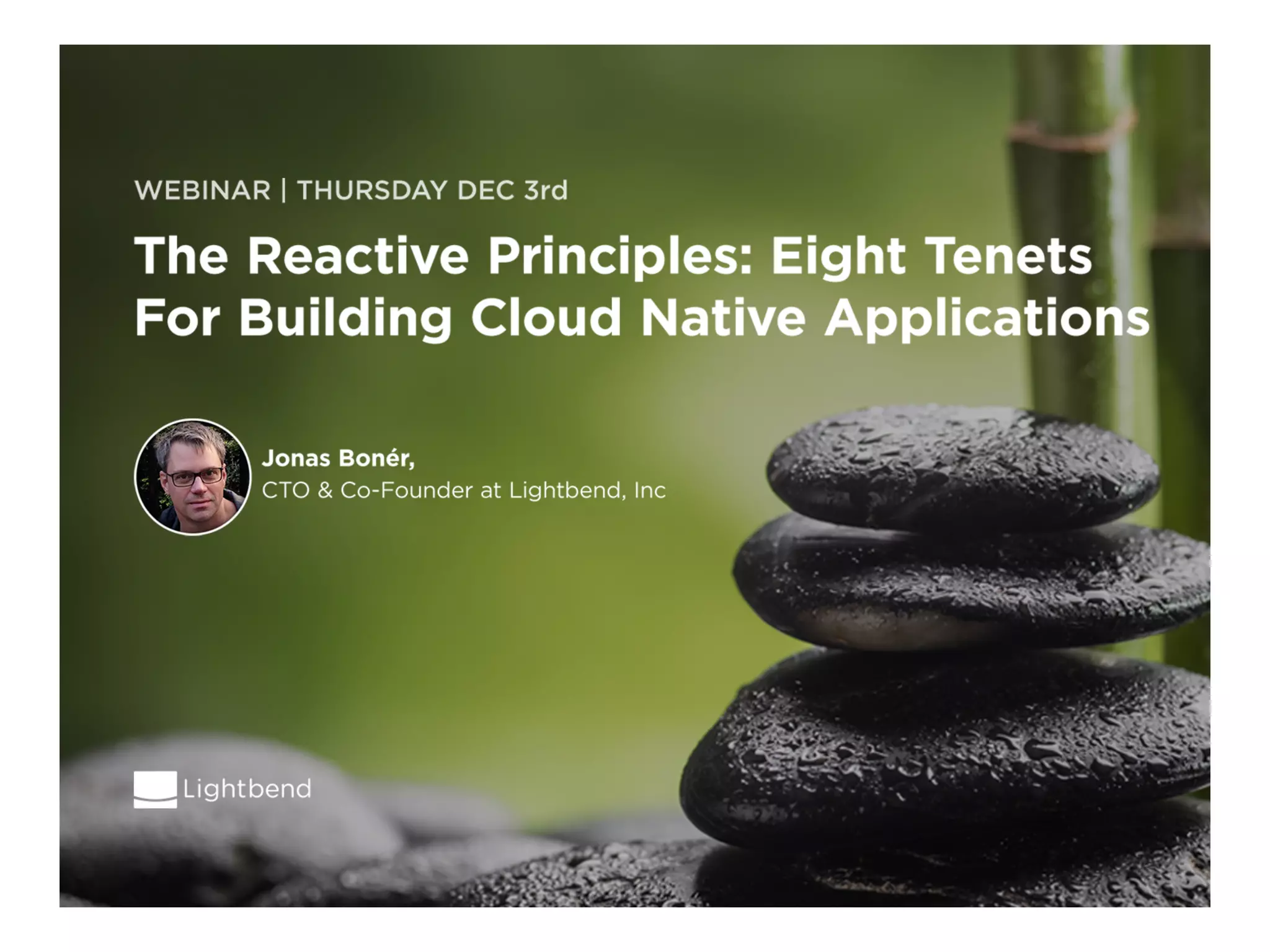 The Reactive Principles: Eight Tenets For Building Cloud Native Applications | PPT