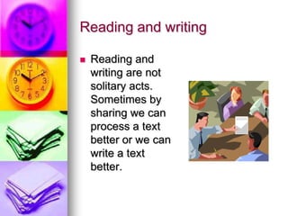 The Reading Writing Connection.Maty GarcíA Arroyo | PPTX | Education