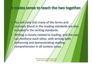 The Reading And Writing Connection | PPT