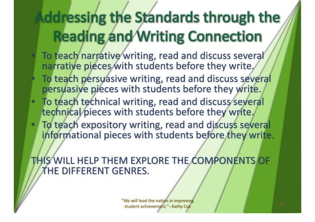 The Reading And Writing Connection | PDF