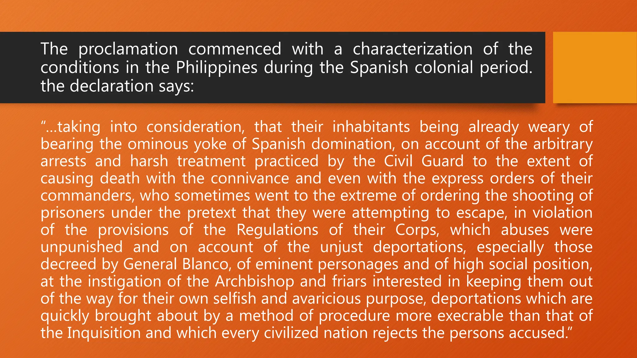 The Reading of the Proclamation of Philippine Independence | PPTX