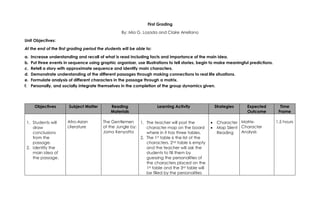 The Reading program for Grade 9 | PDF