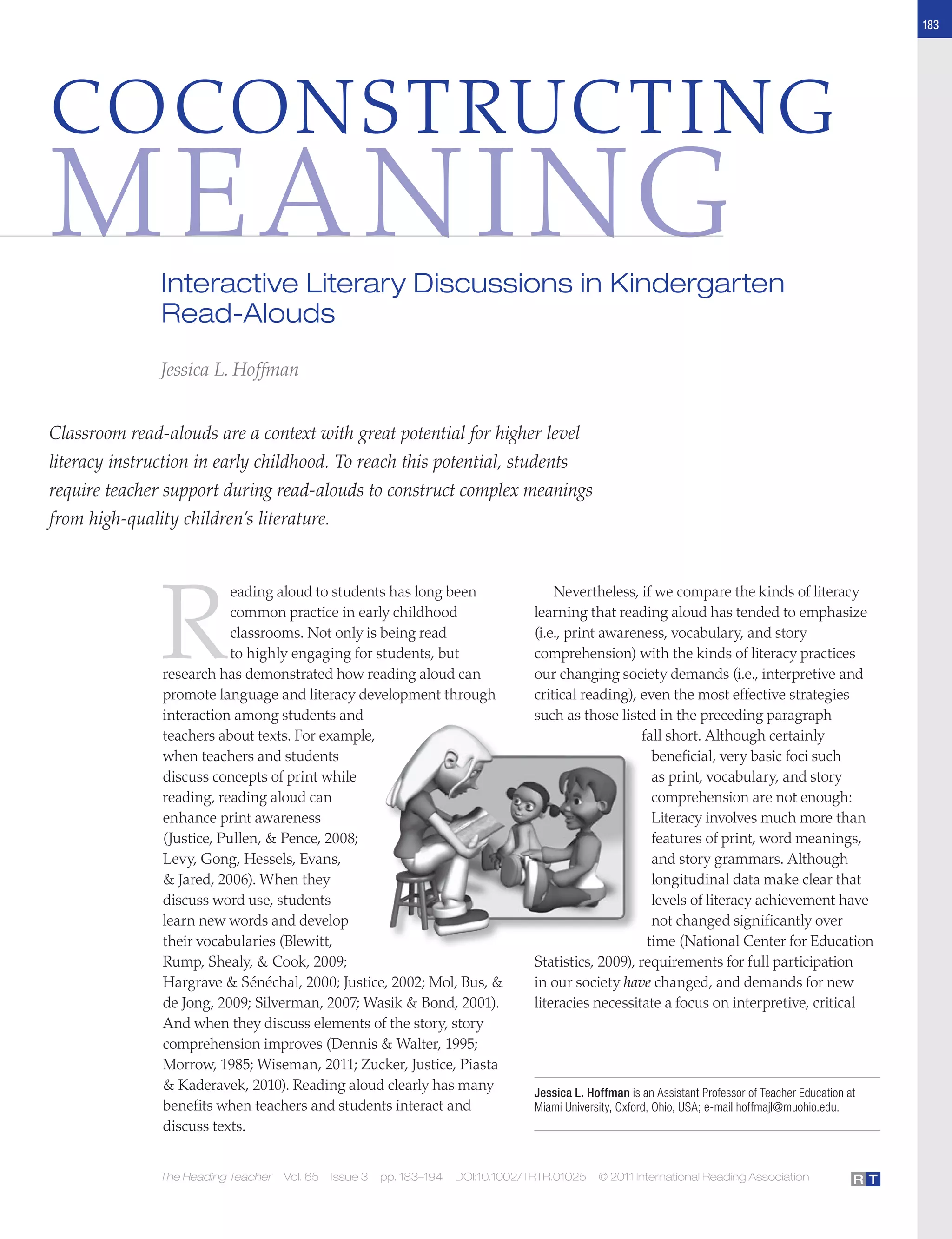 The reading teacher volume 65 issue 3 2011 | PDF