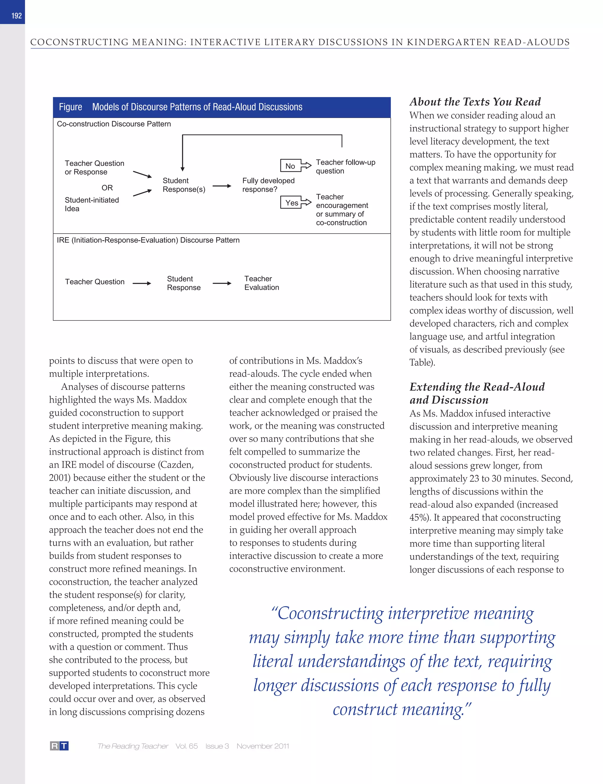 The reading teacher volume 65 issue 3 2011 | PDF