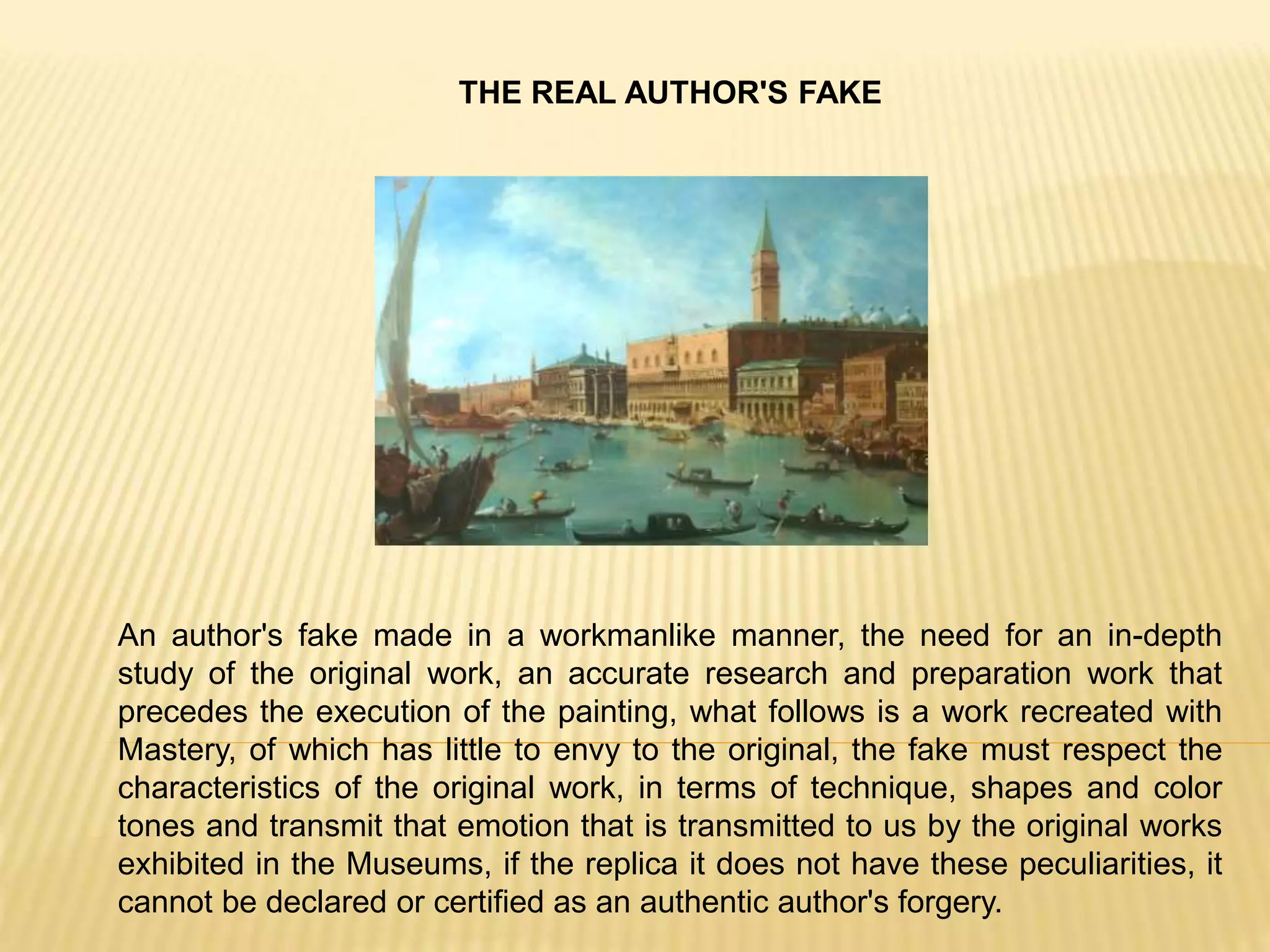 THE REAL AUTHOR'S FAKE.ppt