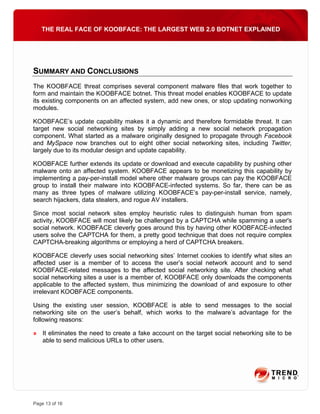 The Real Face Of KOOBFACE | PDF