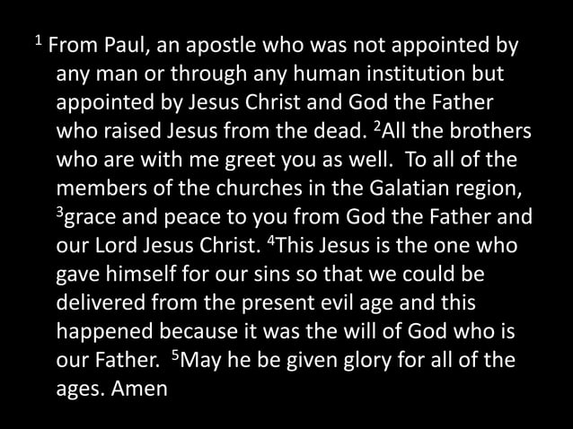 The Real Gospel - Galatians - Introduction | PPTX