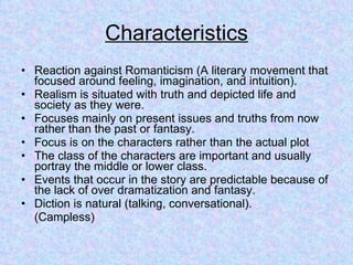 The Realistic Period | PPT