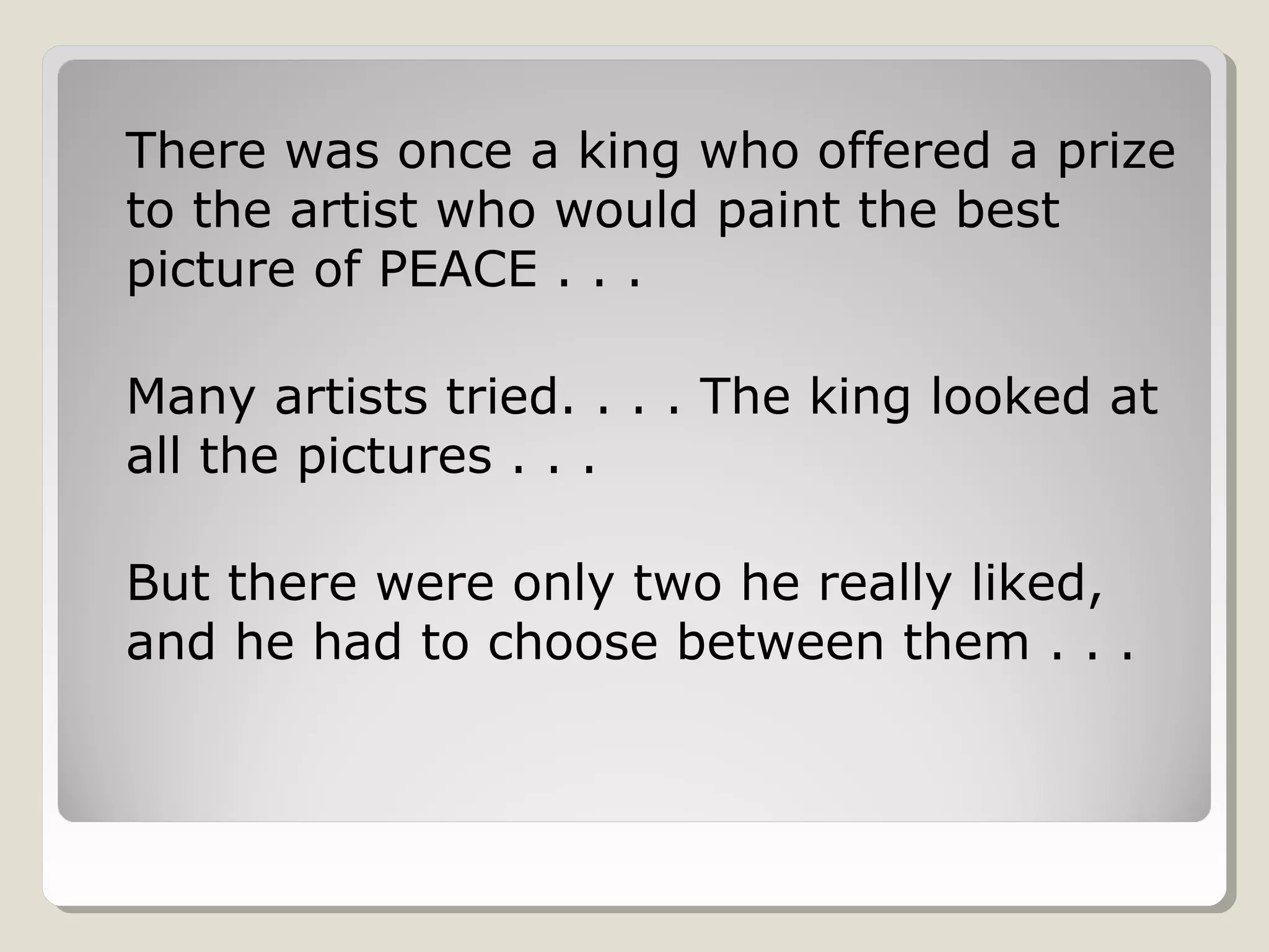 The Real Meaning of Peace | PPT