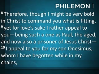 The real message of philemon | PPTX