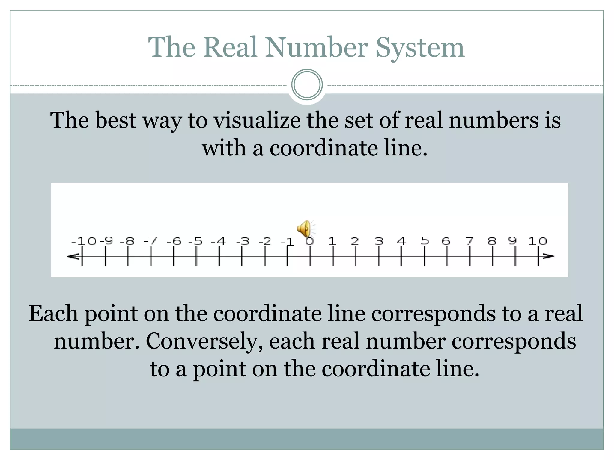 The Real Numbers | PPTX