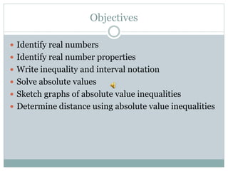 The Real Numbers | PPTX