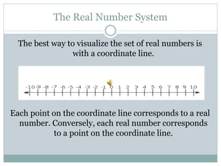 The Real Numbers | PPTX