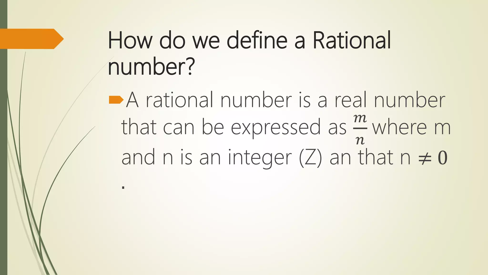 The real number system | PPTX