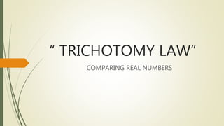 The real number system | PPTX