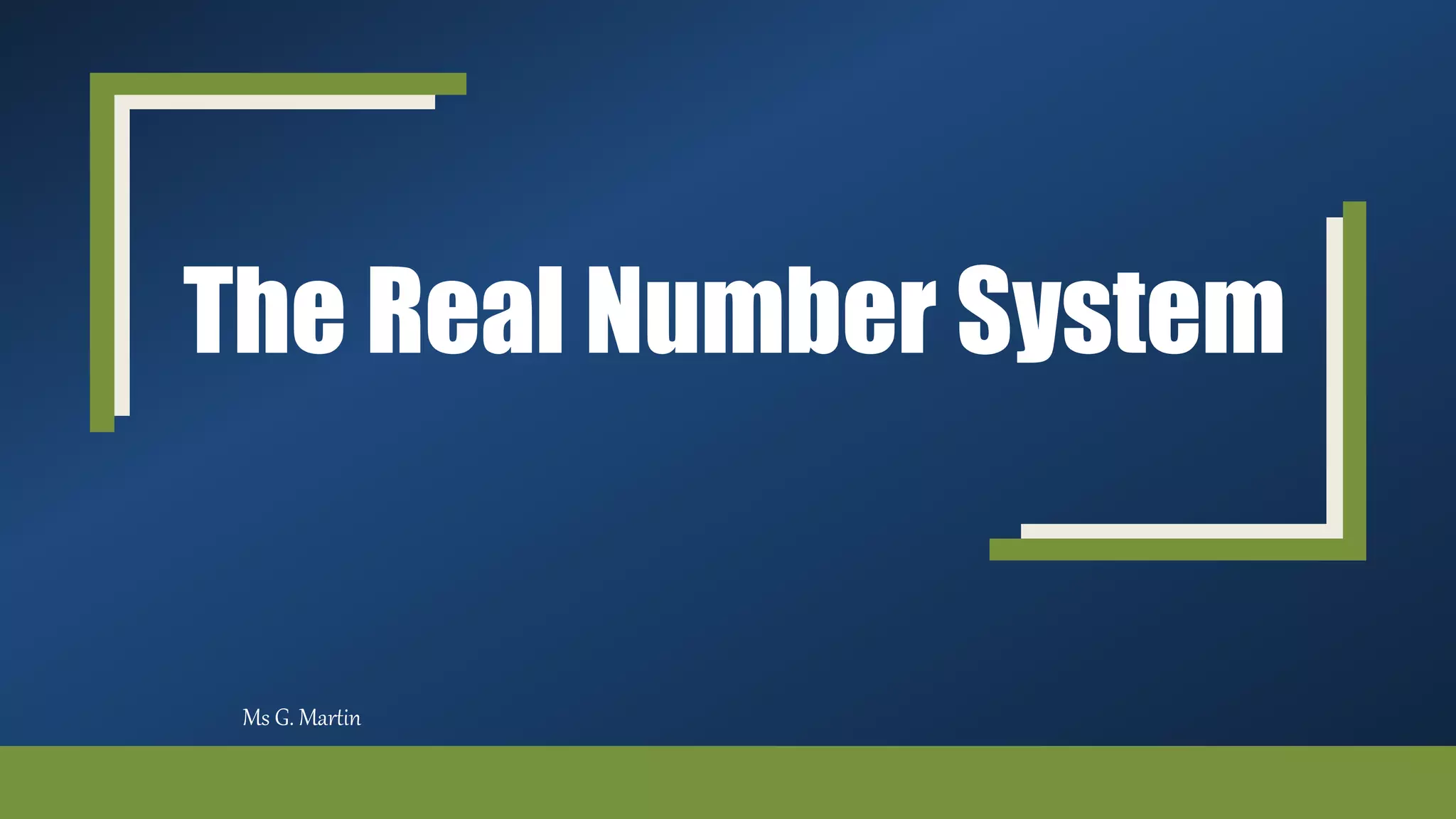 The real number system | PPT