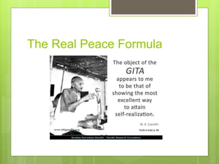 The real peace formula | PPTX