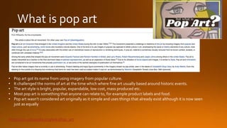 pop art presentation | PPT