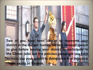 Catching Fire District 11 Speech