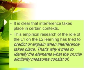 The reappraisal of the role of the l1qqq | PPT
