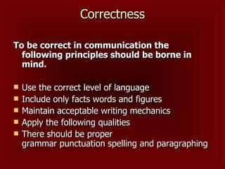 There are 7 c’s of effective communication which | PPT