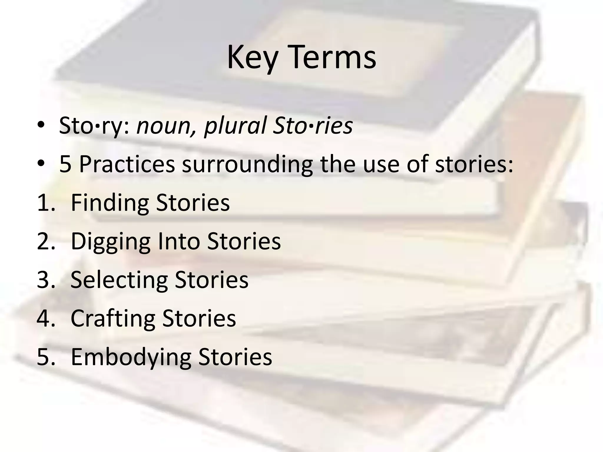There are five sides to every story presentation | PPTX