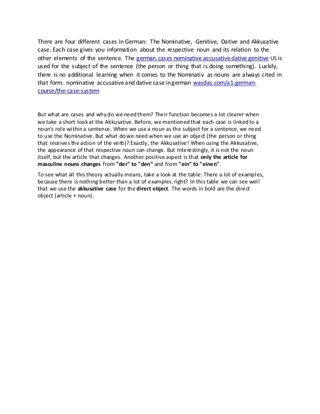 The Case System | DOCX