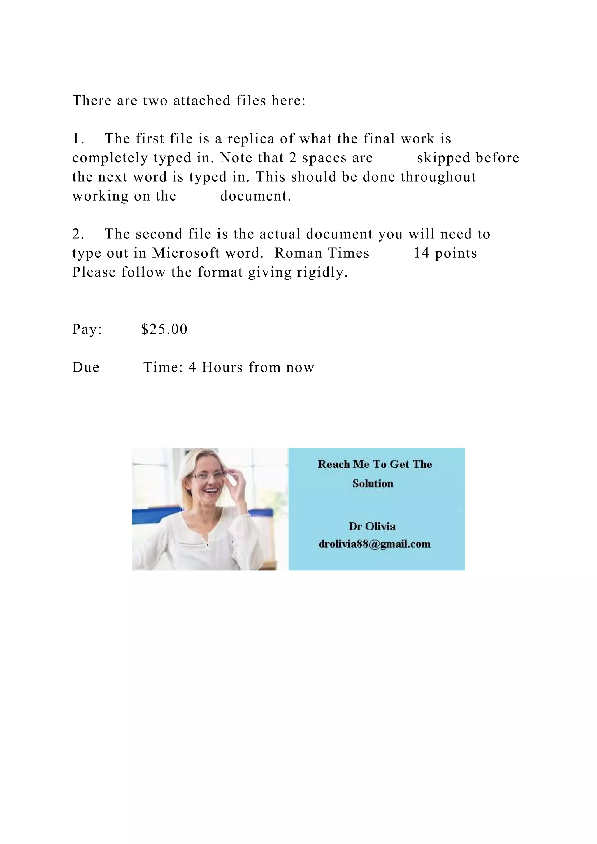 There are two attached files here1. The first file is a repl.docx