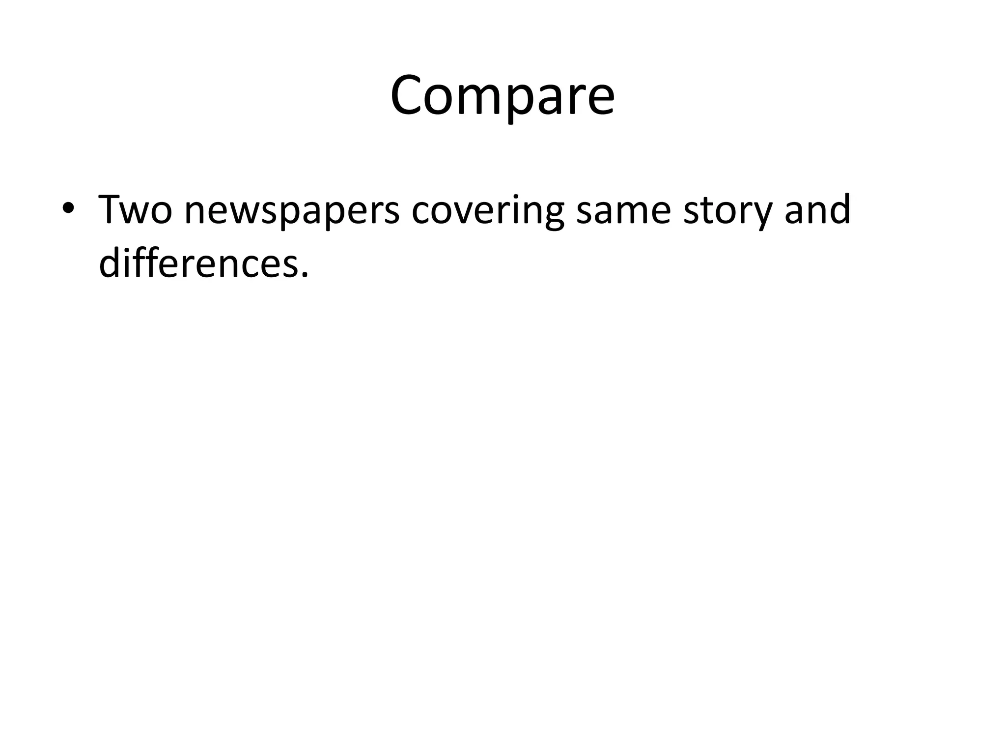 There are two common types of newspapers | PPTX