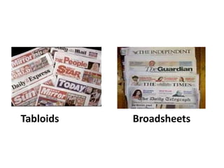 There are two common types of newspapers | PPTX