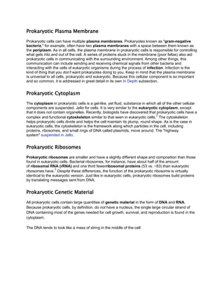 There are two major kinds of prokaryotes | DOCX | Biological Sciences ...