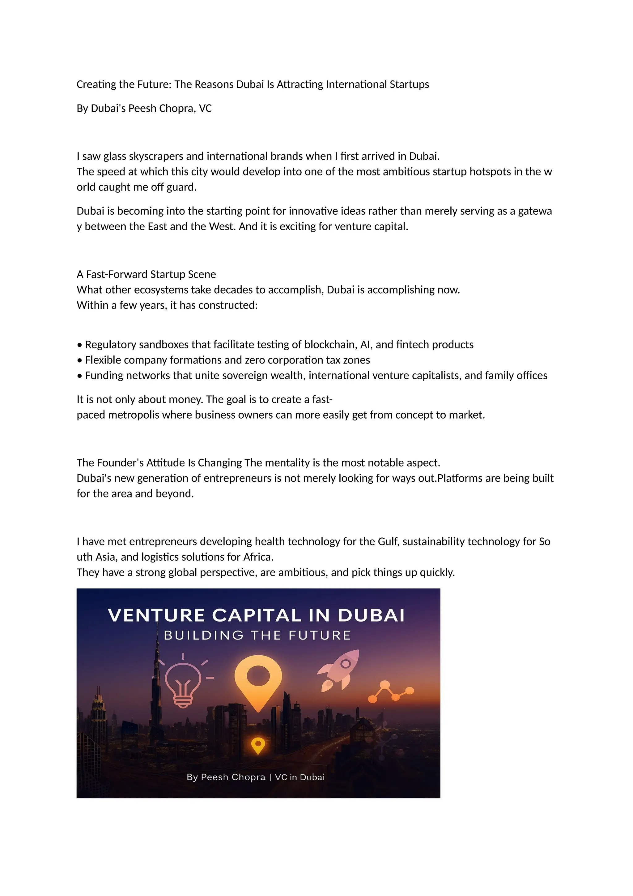 Creating the Future: The Reasons Dubai Is Attracting International ...