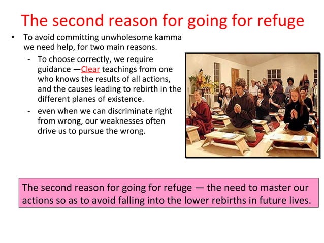 The reasons for taking the three refuges | PPT