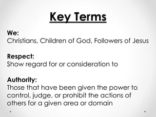 The reason we respect authority | PPSX