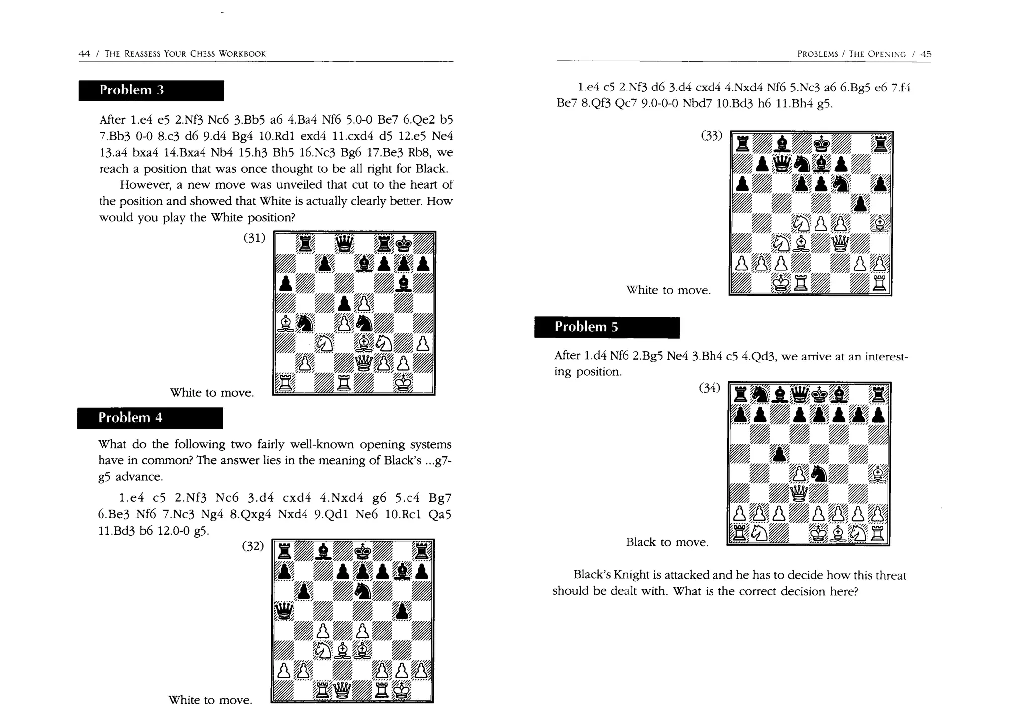 The reassess your chess workbook | PDF