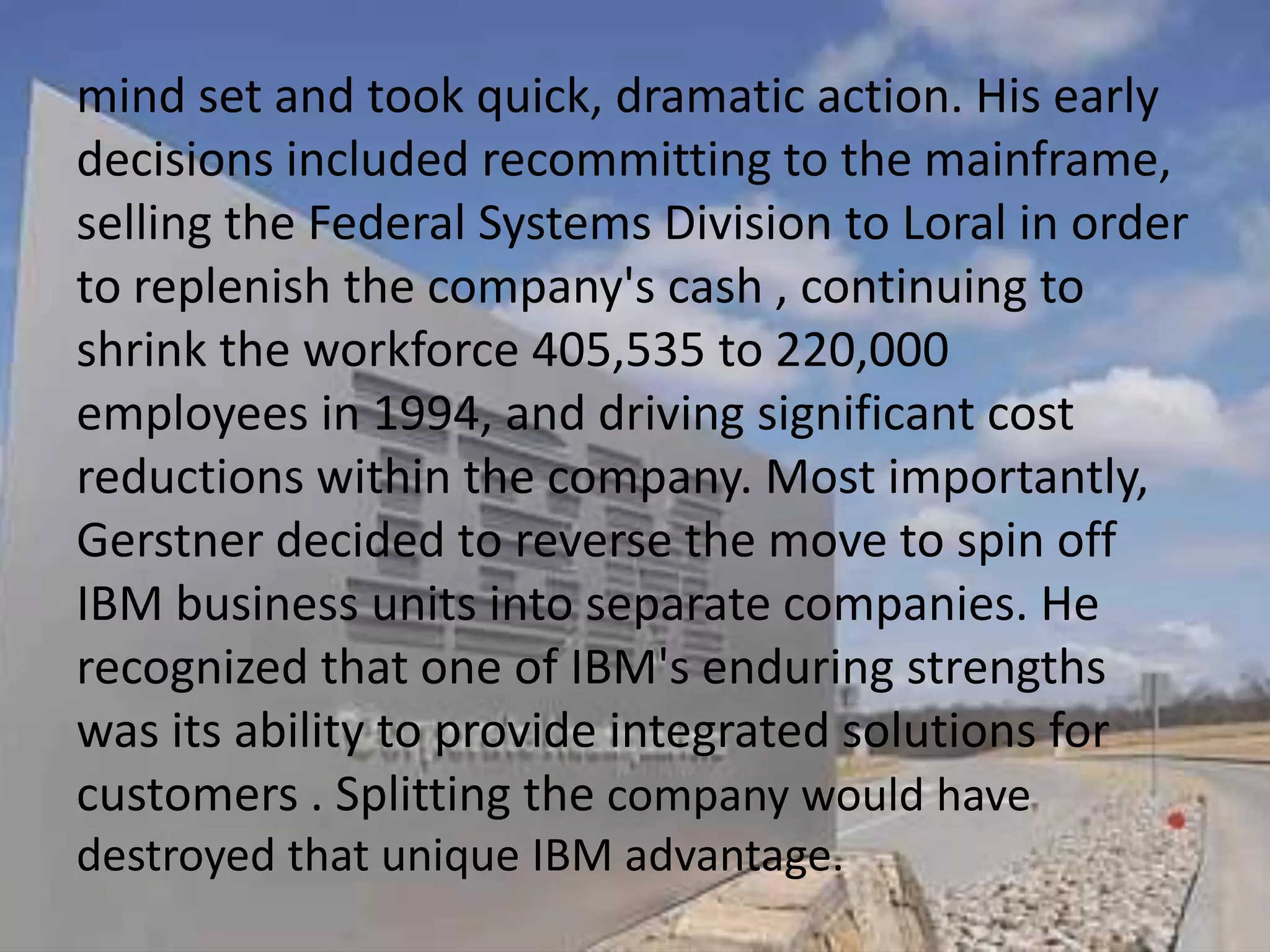 The rebirth of ibm | PPTX