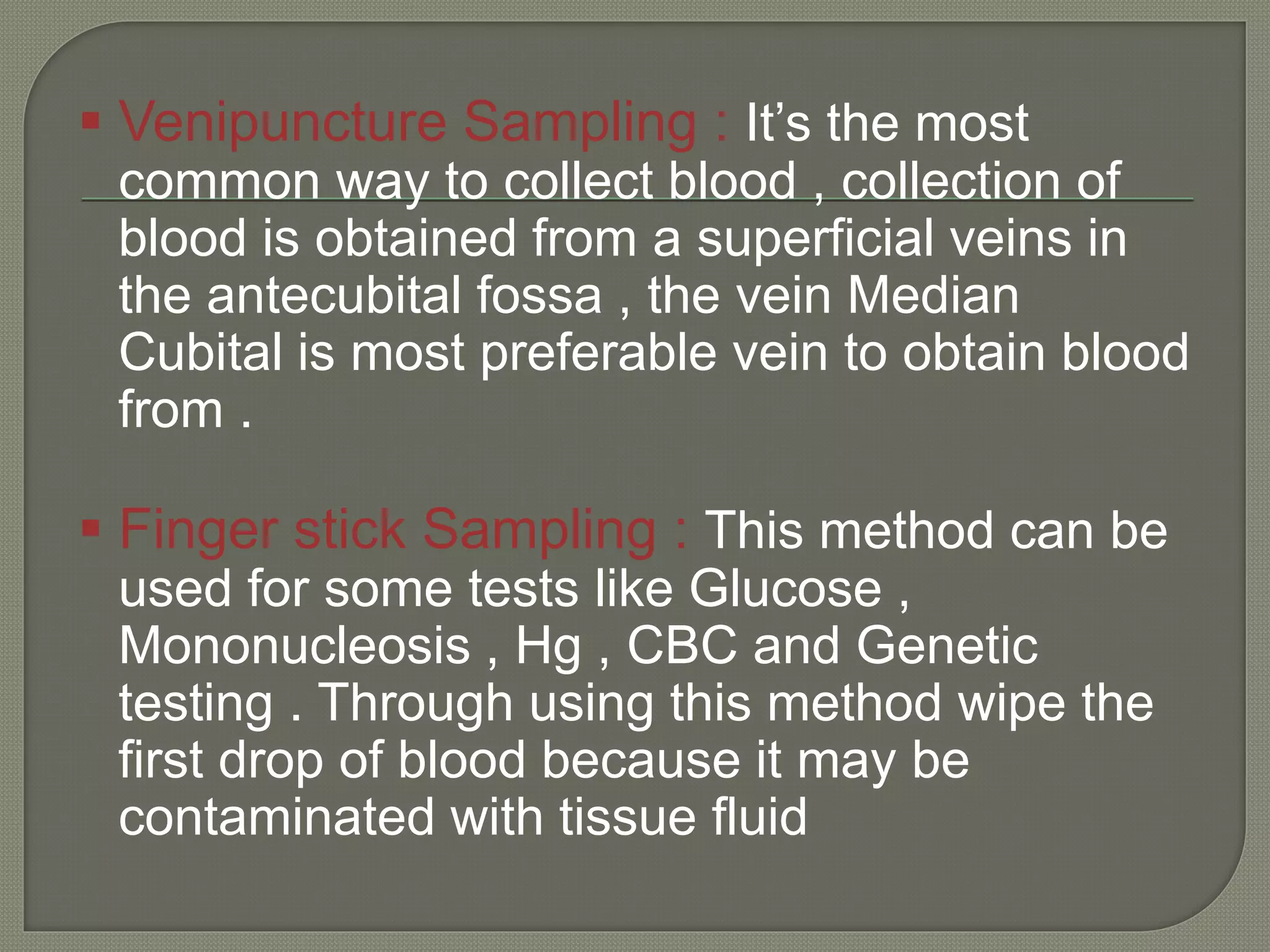 The reception in medical labs and blood draw | PPTX